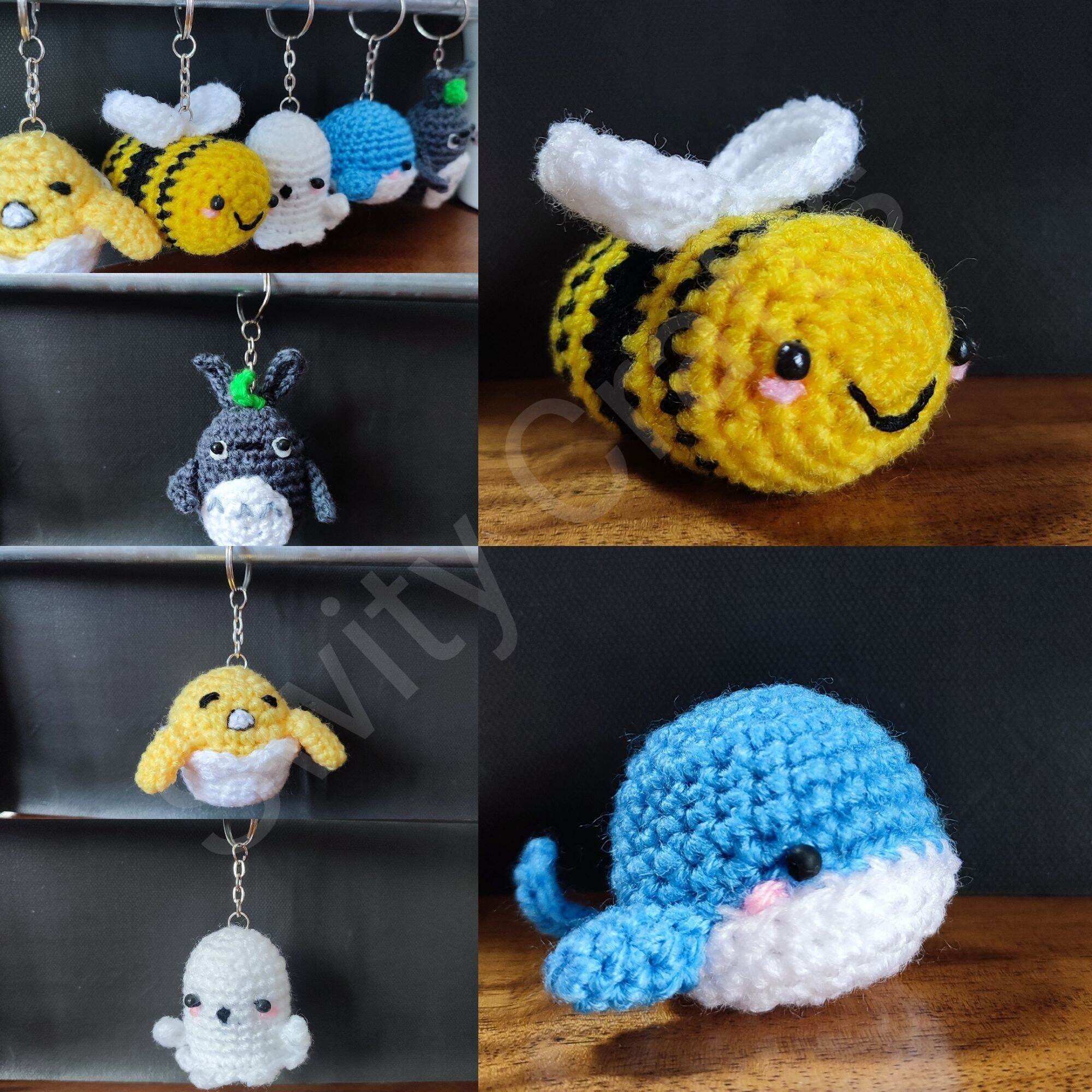 (On Hand) CUTE CROCHET AMIGURUMI Keychain | Handmade | Crochet ...