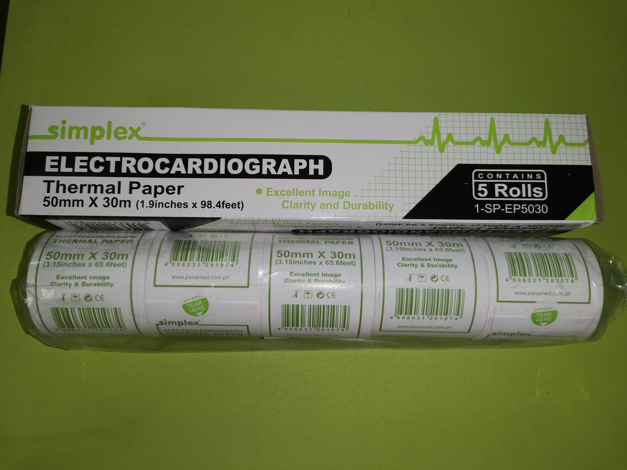 SIMPLEX ECG PAPER 50mm × 30mm - 5 rolls/box | Lazada PH