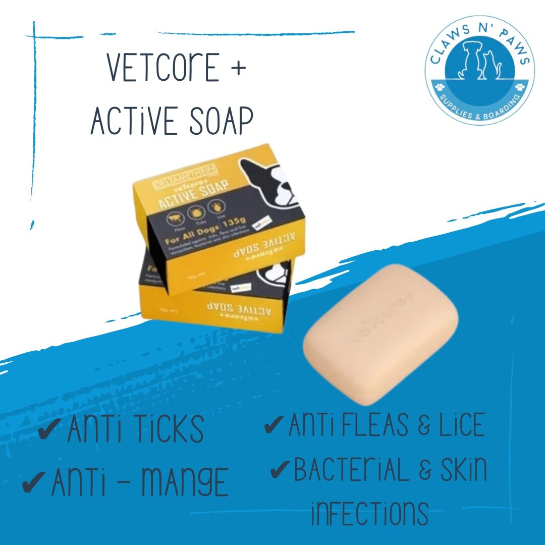 VetCore+ Active Dog Soap Anti Fleas Soap (Deltamethrin) 135g | Lazada PH
