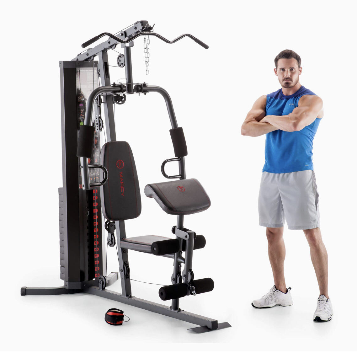 Marcy 150-lb Multifunctional Home Gym Station for Total Body Training ...