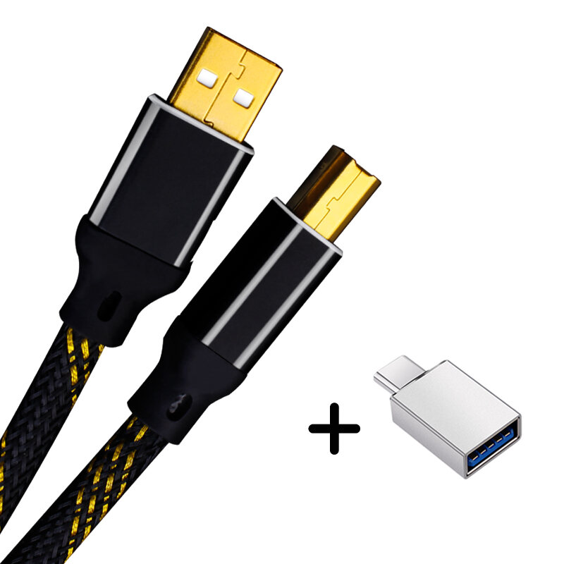 USB Audio Cable Fancier Grade Oxygen-Free Copper Gold-Plated USB ...