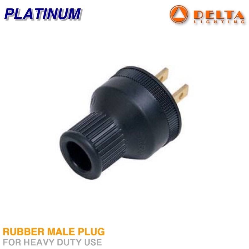 Delta Heavy Duty Rubber Plug | Male Plug Electrical | Lazada PH