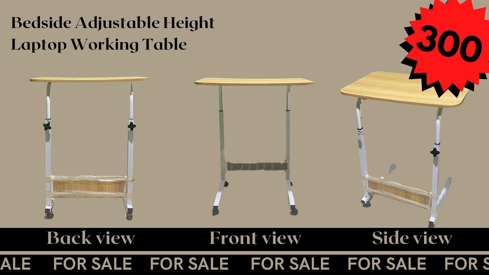 Work Table - Bedside Adjustable Height Laptop Working Table | Lazada PH