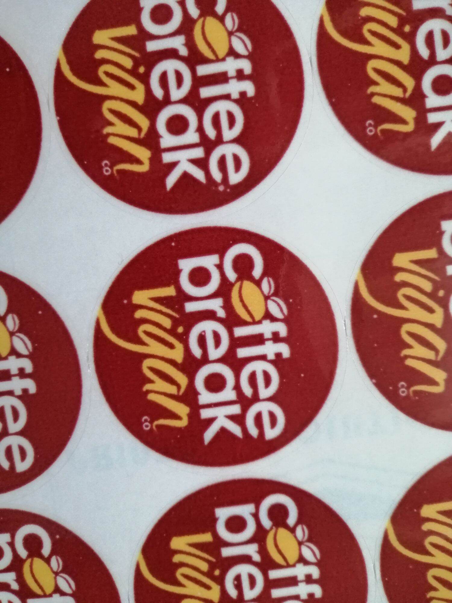 MILKTEA COFFEE CUP STICKER LABEL WATERPROOF (2x2 inch-100pcs/set ...