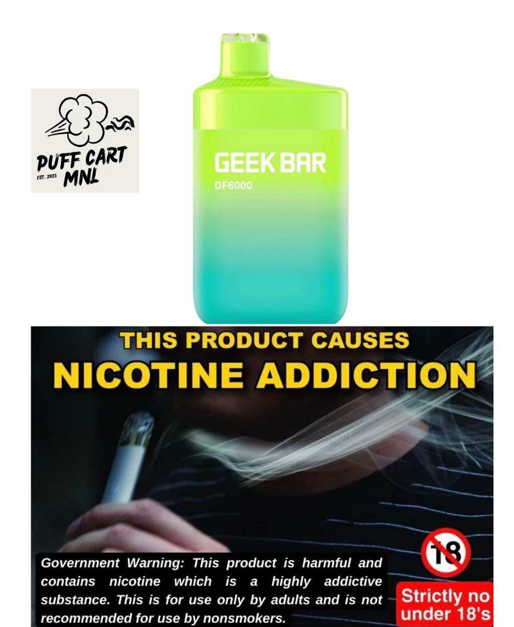 GEEKBAR DF6000 6K PUFFS DISPOSABLE 5% | Lazada PH