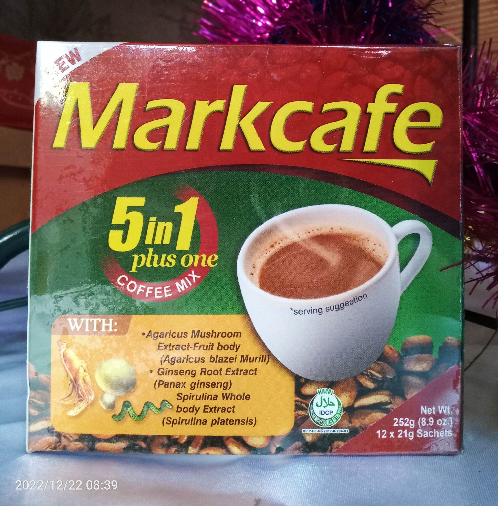 MARKCAFE 5 in 1 plus one Coffee Mix 12 x 21g Sachets | Lazada PH