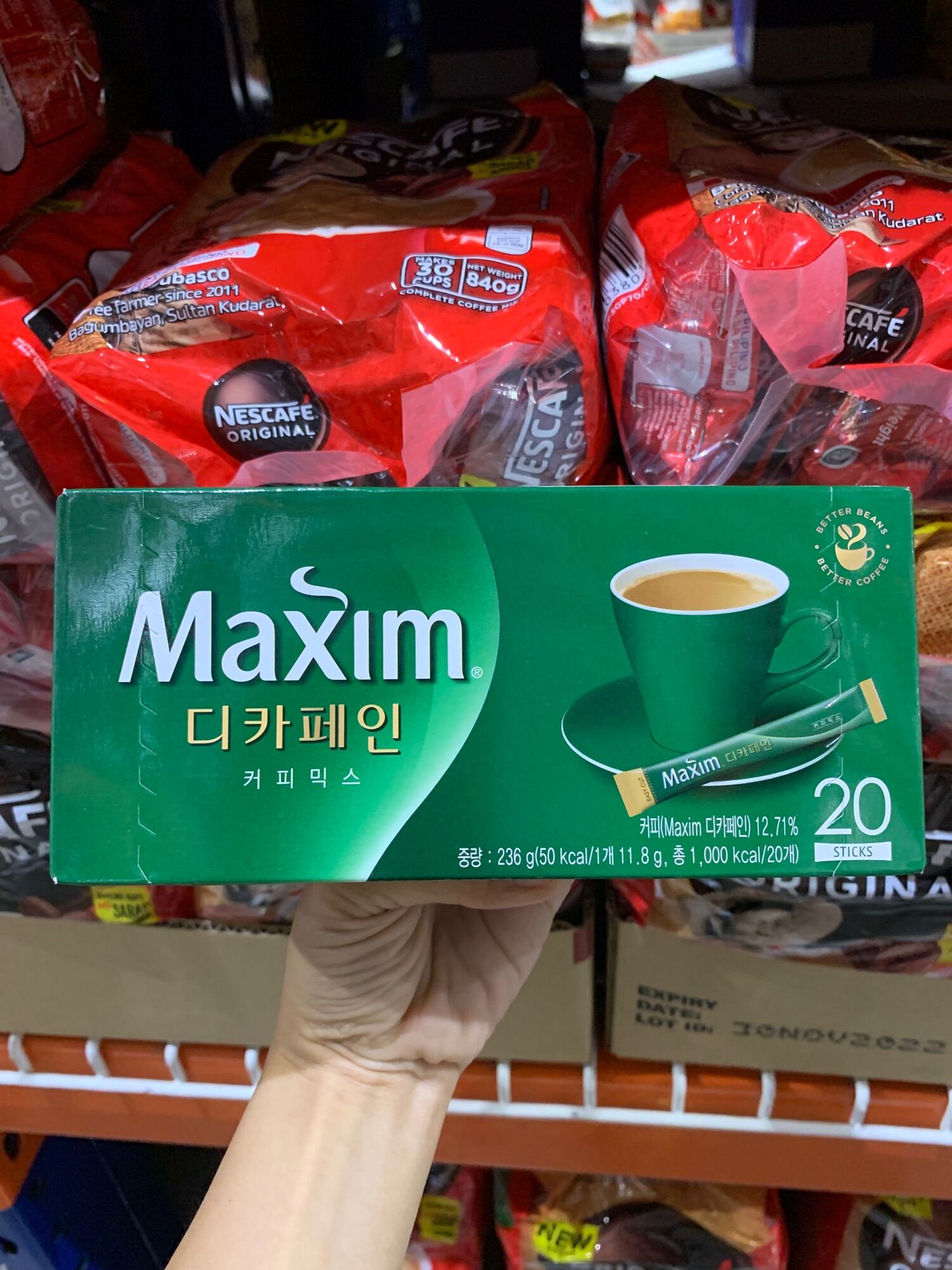 Maxim Decaf Coffee Mix 20x 12g | Lazada PH