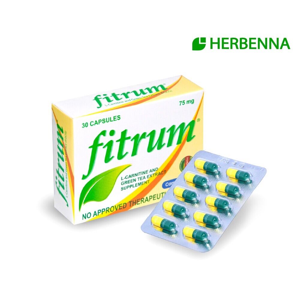 Fitrum Green Tea Extract & L-Carnitine (70mg x 30 Capsules) | Herbenna ...