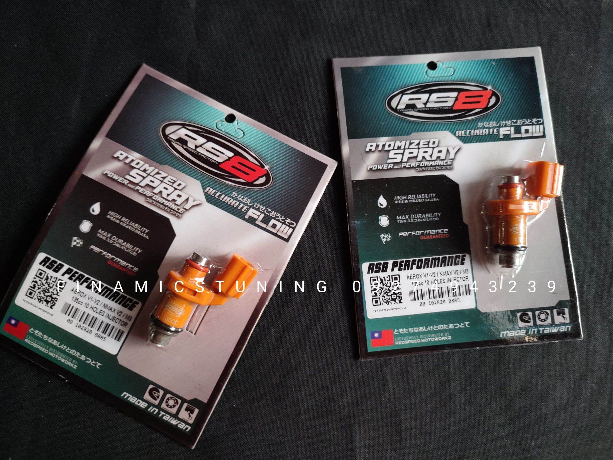 RS8 INJECTOR 10 HOLES YAMAHA NMAX V2 AEROX V1 V2 M3 REDSPEED