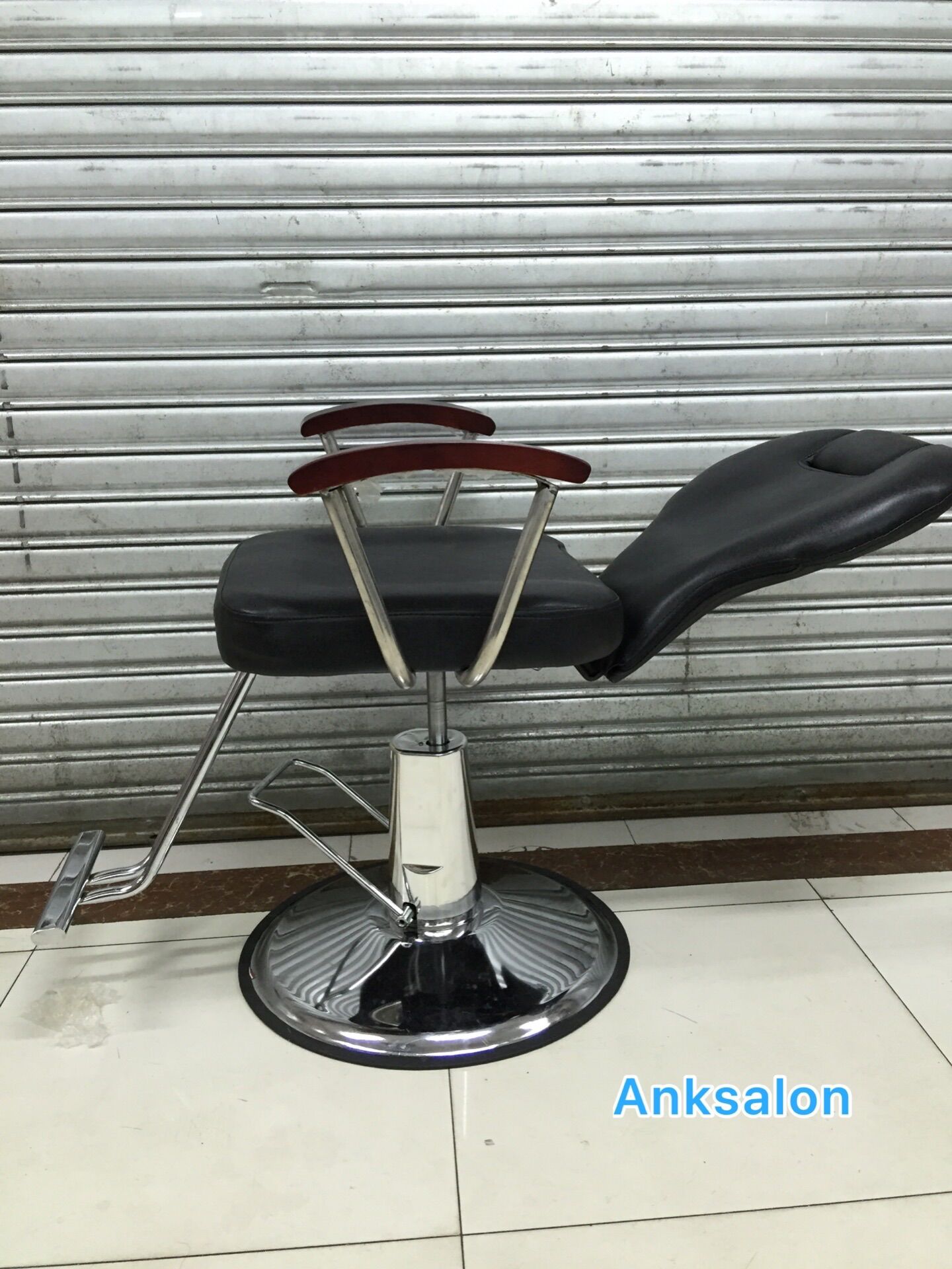 Barber chair reclining salon chair hydraulic pump chair with foot rest ...