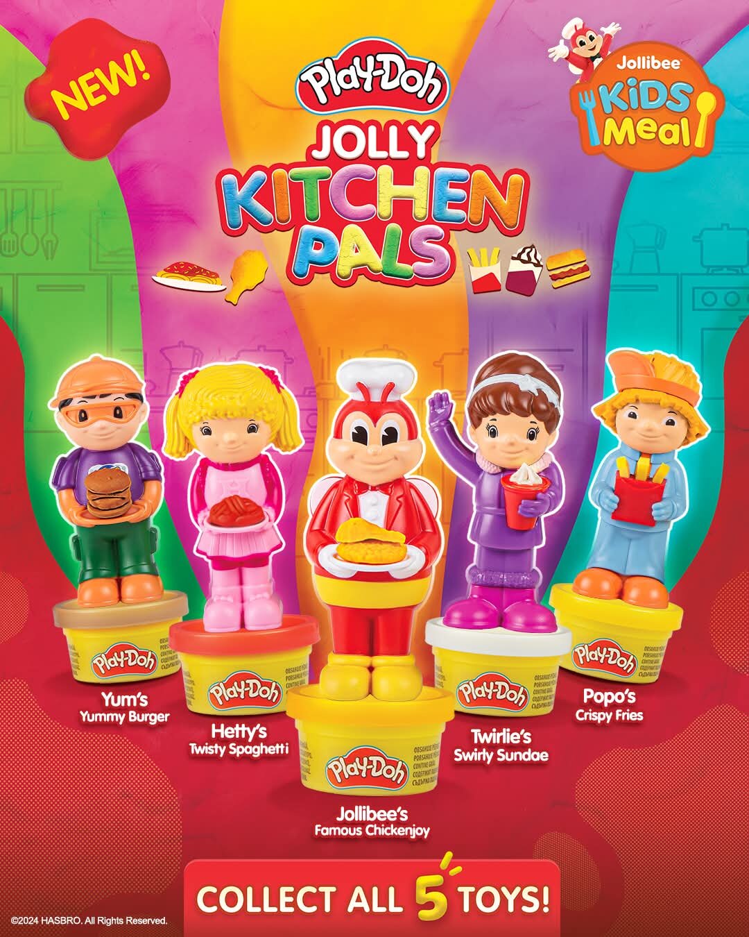 Jollibee Kids Meal Play-Doh Jolly Kitchen Pals Toys January 2024 ...