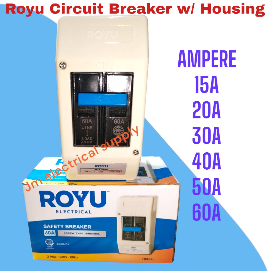 ROYU 2pole Circuit Breaker w/ Housing - RSB | Lazada PH