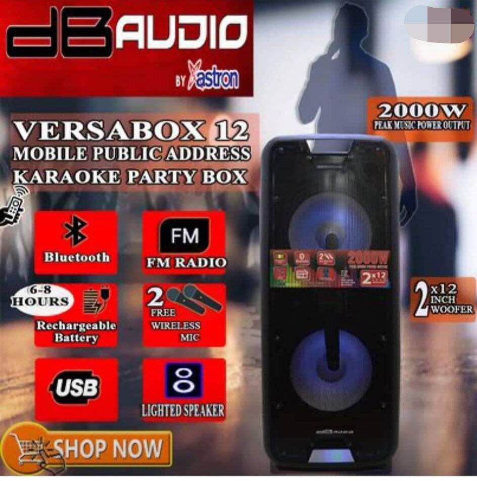 Versabox 12 DB audio trolley bluetooth speaker | Lazada PH