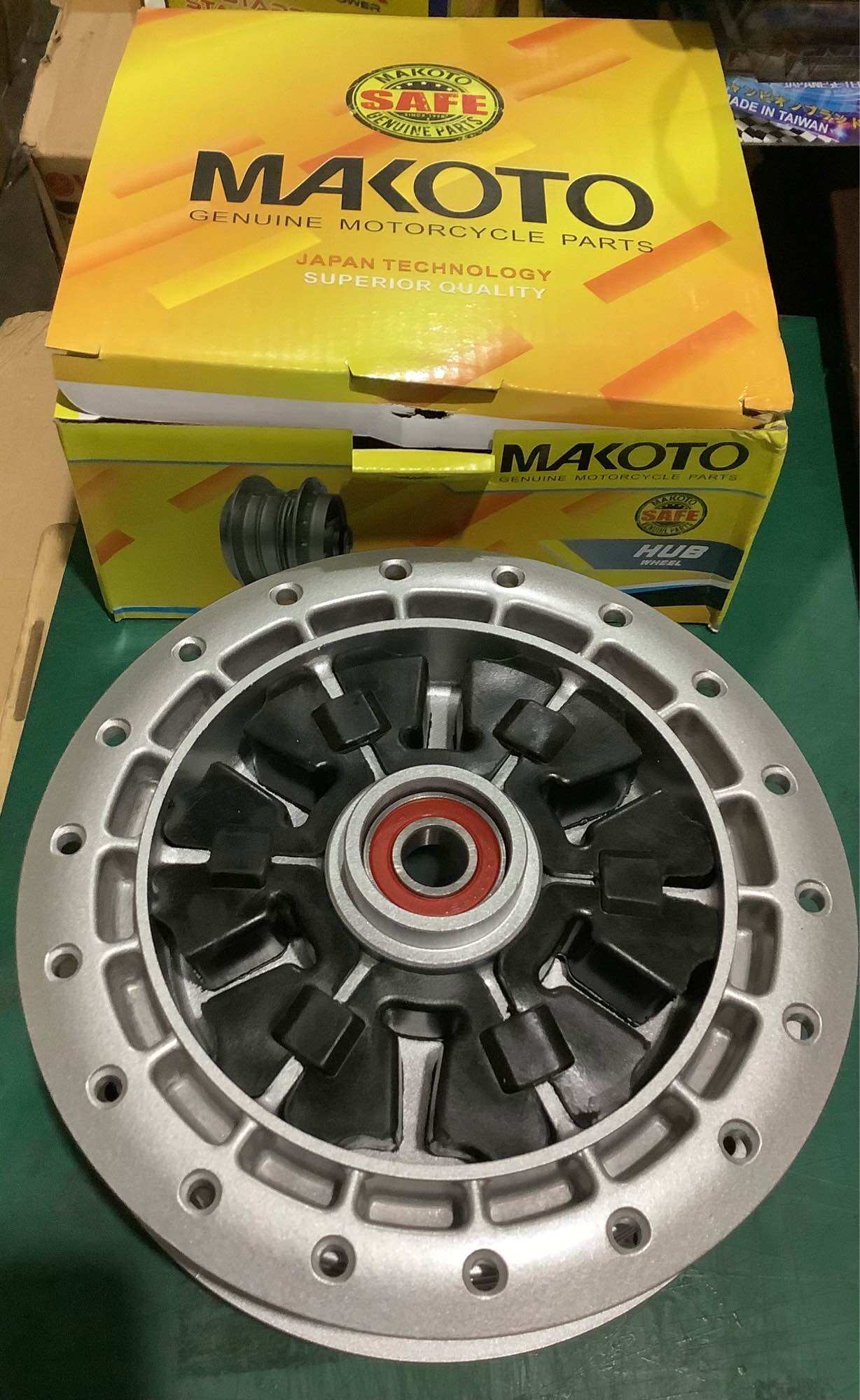 Barako rear hub complete set bearing/rubber damper makoto | Lazada