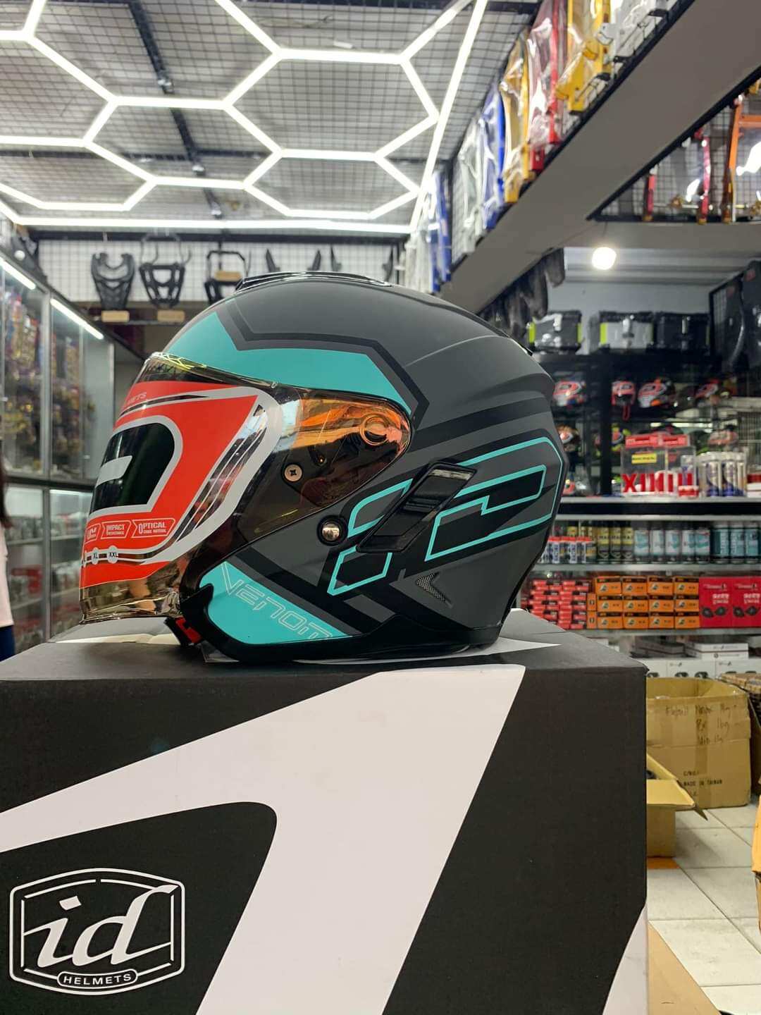 ID HELMET VENOM HALF FACE | Lazada PH