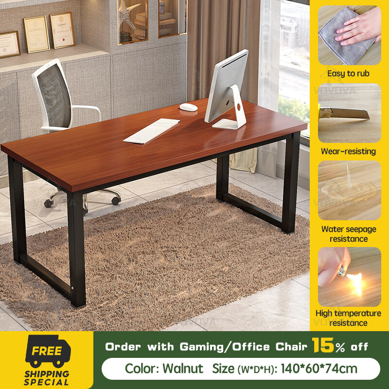 VOVOVA Gaming Table 140x60x75cm computer gaming table strong and ...