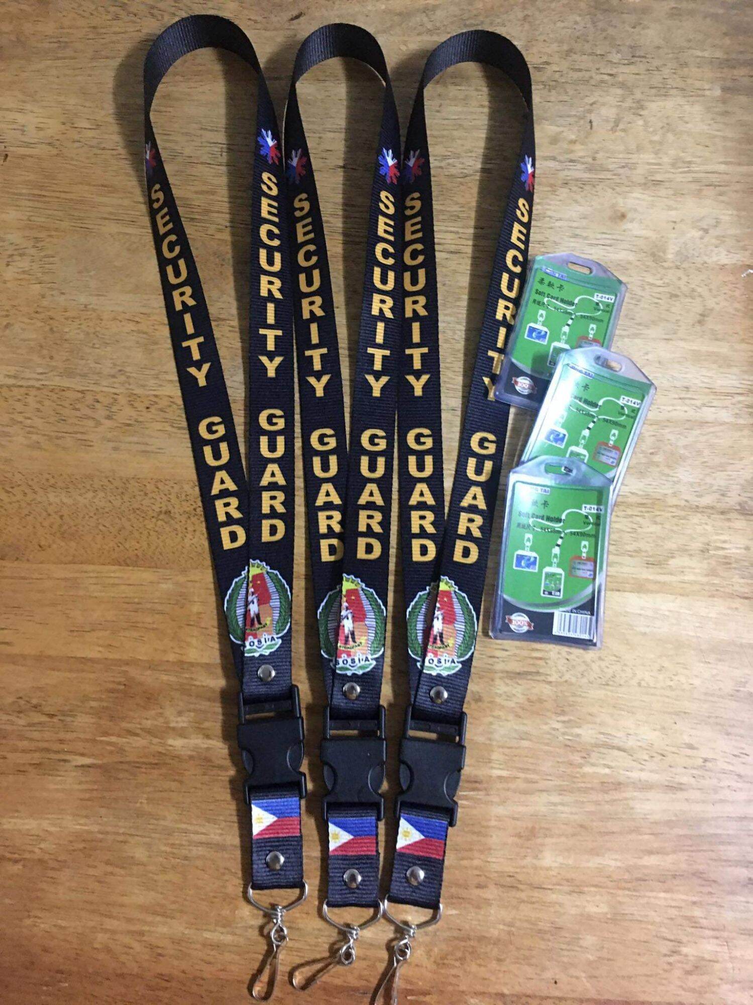 Security Guard ID Lace Lanyard ID Sling with id case holder | Lazada PH