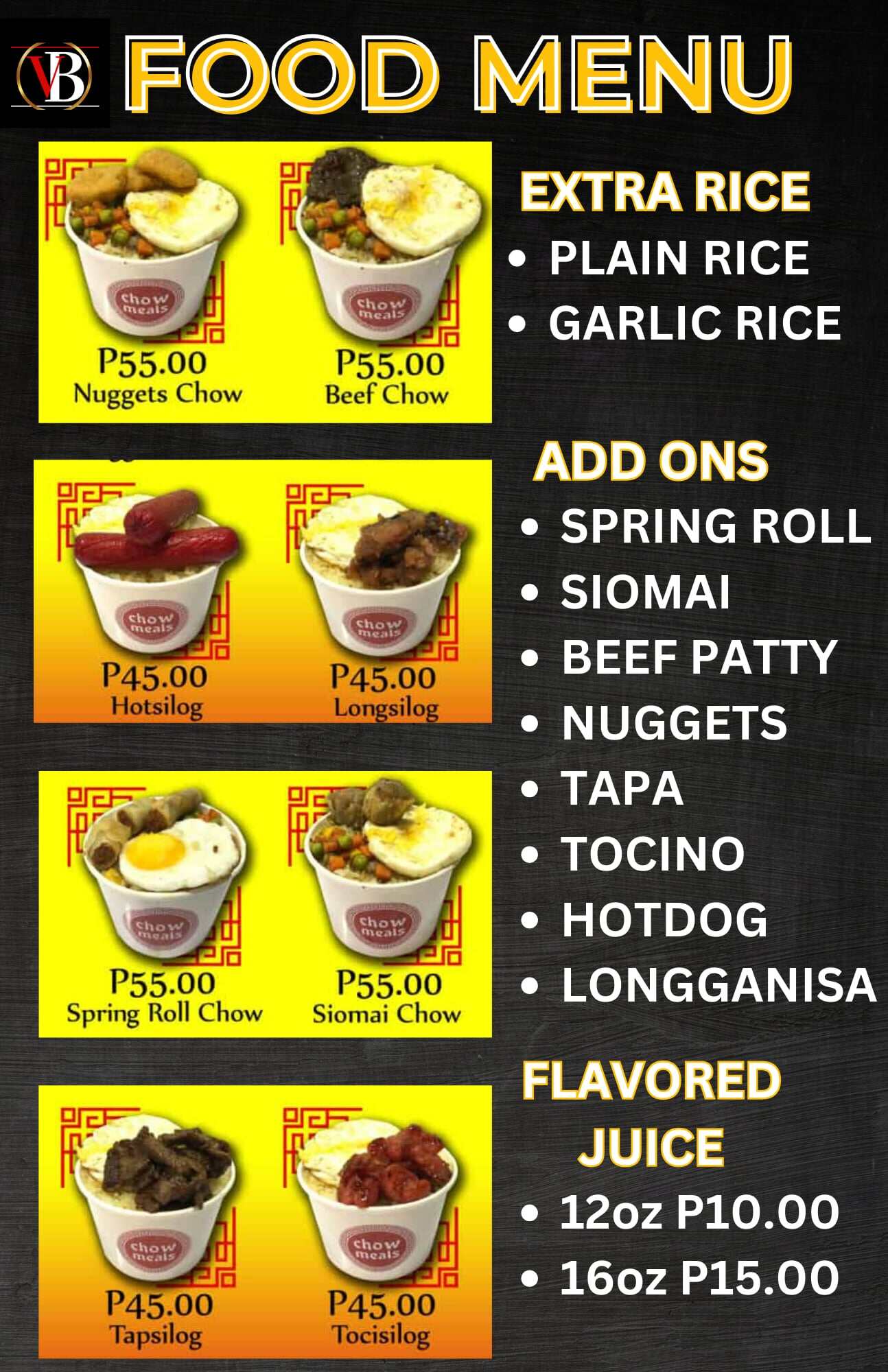 Laminated FOOD MENU Signages A4 Size water proof makapal,matibay,glossy ...