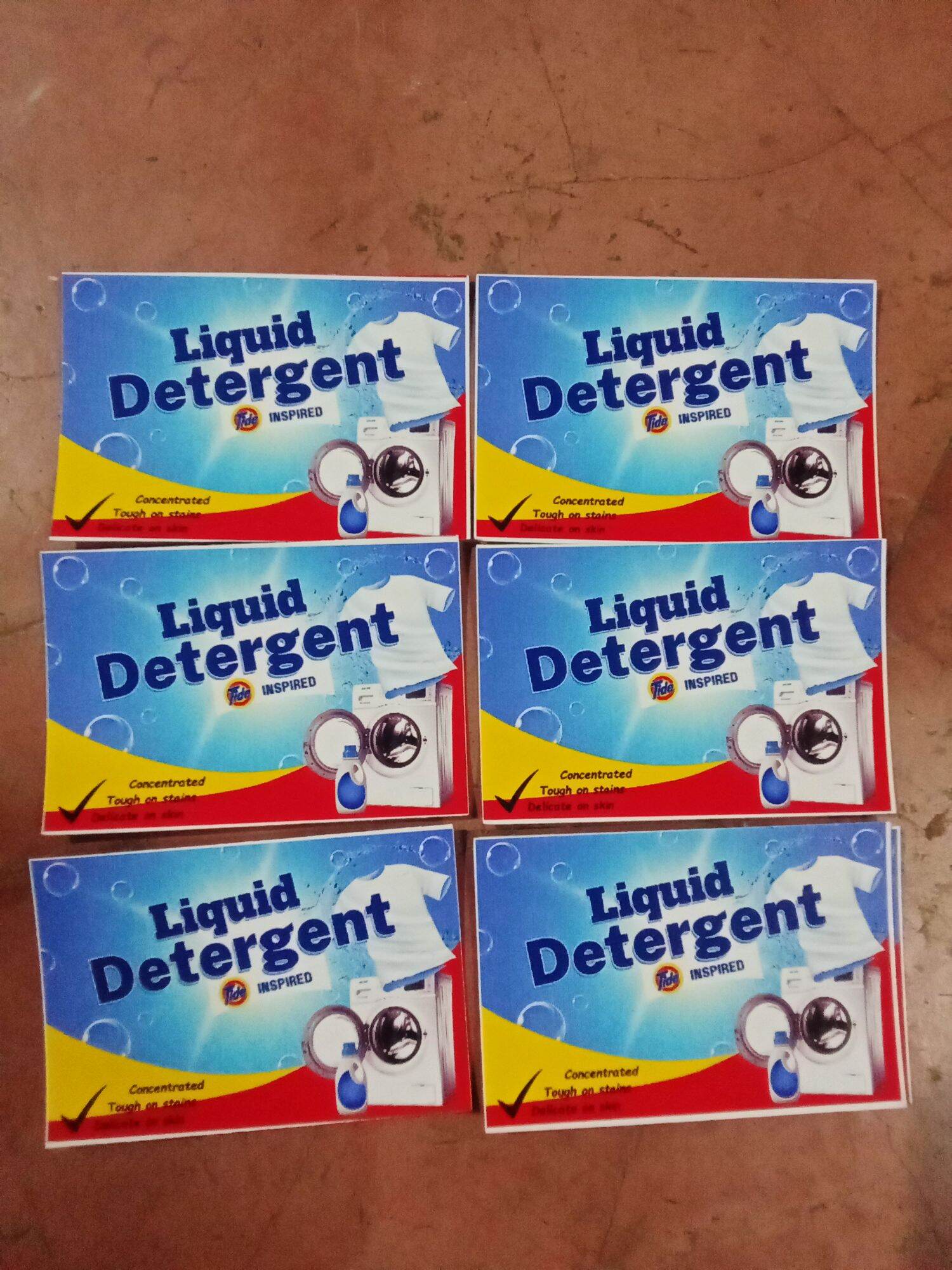 Sticker label for Liquid detergent 15pcs | Lazada PH