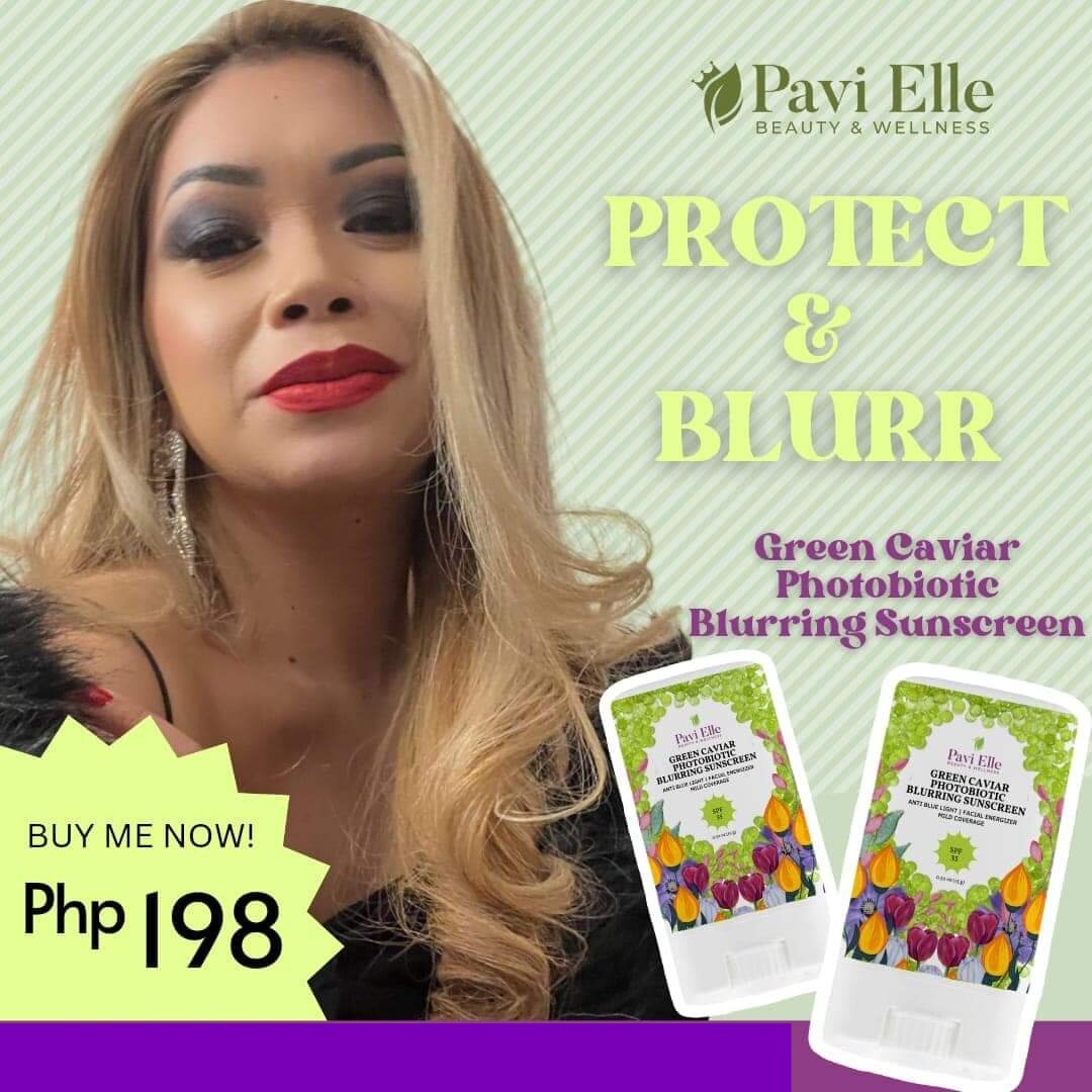 GREEN CAVIAR PHOTOBIOTIC BLURRING SUNSCREEN BY PAVI ELLE | Lazada PH