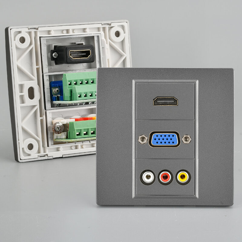 Wall 86 Computer TV HD 4K Multimedia Panel HDMI + VGA + Three-Hole ...