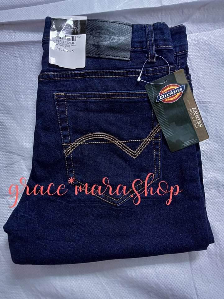 Dickie's maong blue Stretchable skinny jeans pants for men 28-36 ...
