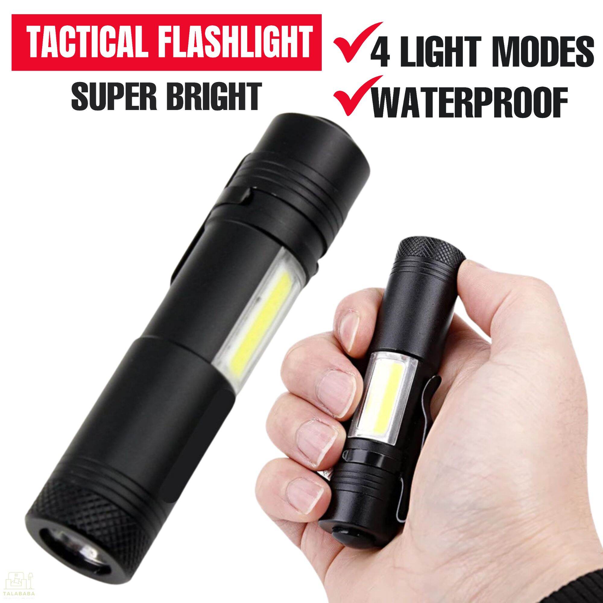 Talababa - Super Bright Waterproof Handheld Tactical Flashlight
