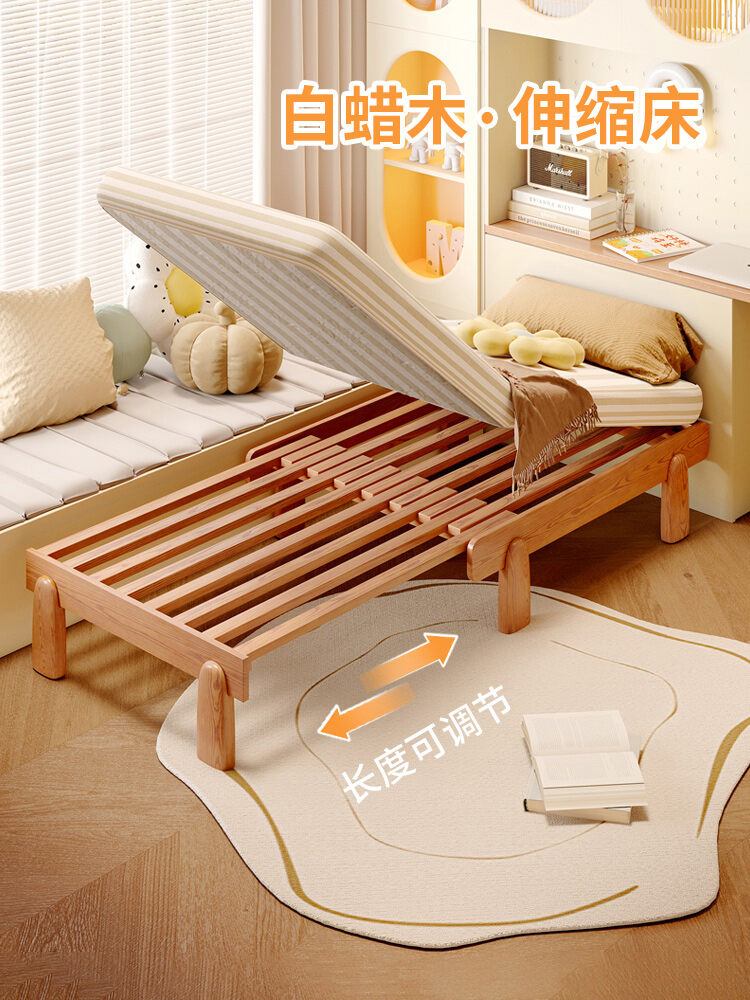 Broaching Machine Retractable Bed Solid Wood Small Apartment Space ...