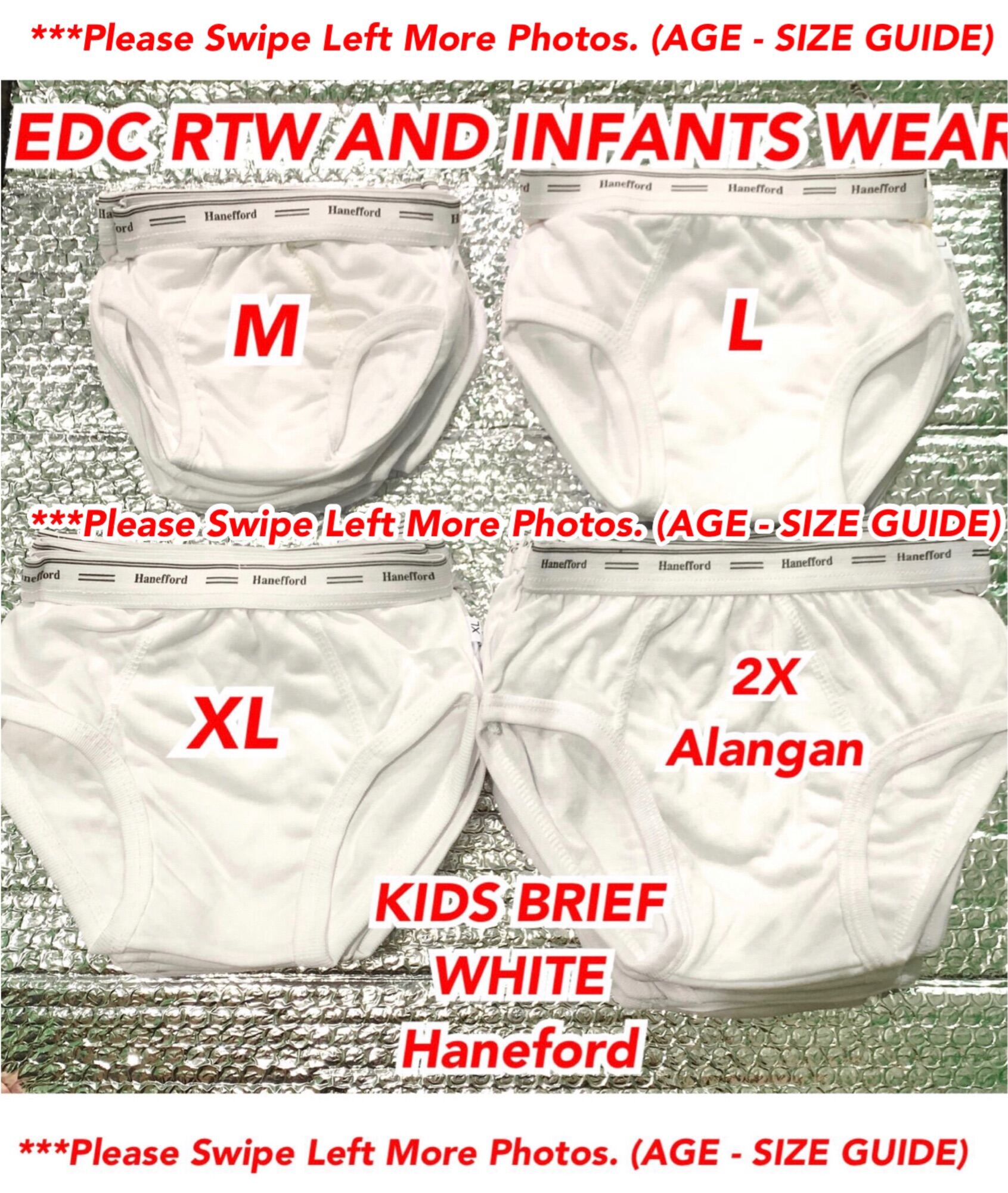 12 PCS KIDS BRIEF WHITE COTTON | Lazada PH