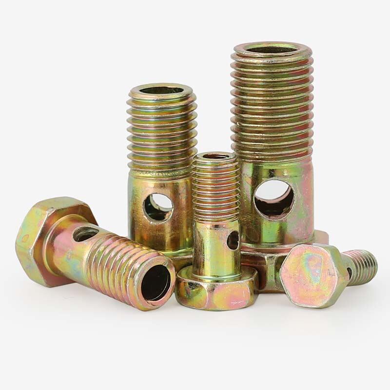 Single Hole Double Hole Hexagonal Hollow Screw Diesel Engine Bolt Oil ...