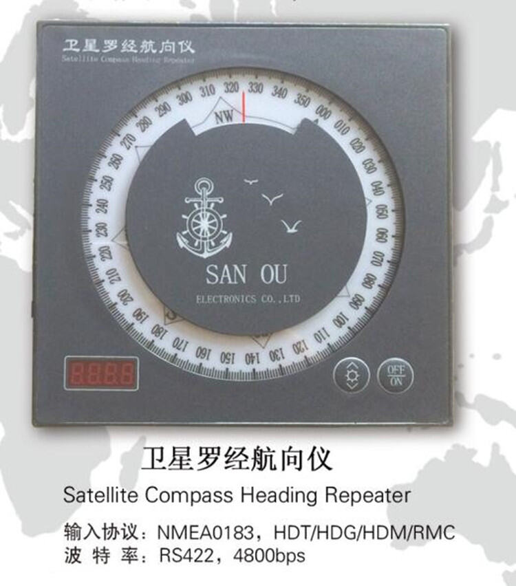 Marine Navigation Power-on Satellite Compass Heading Instrument with ...