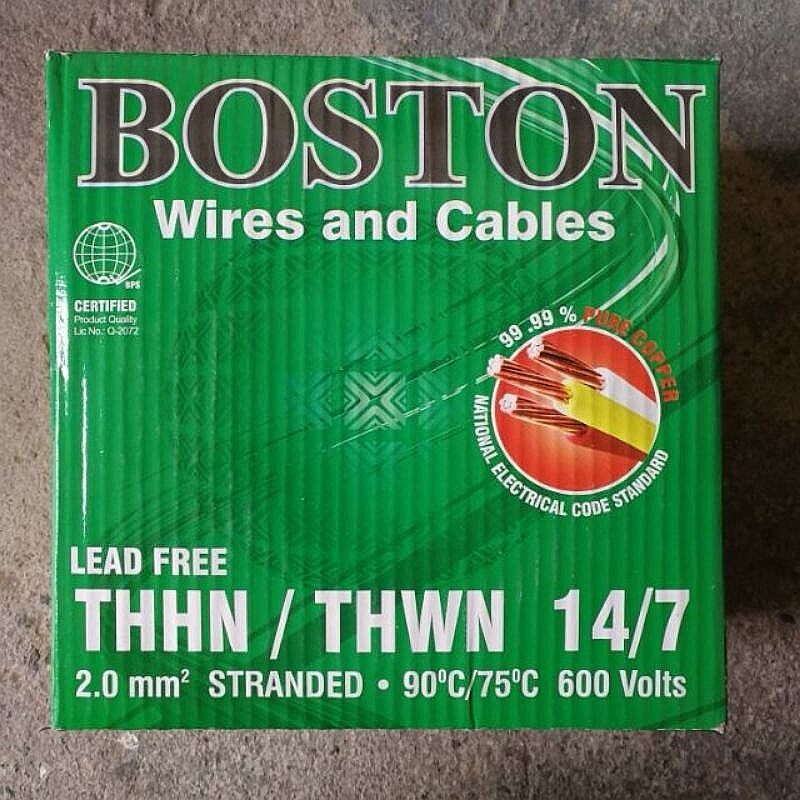 Boston THHN / THWN Stranded Wire 2.0mm² #14/7 (150meters) 14/7 2.0mm ...