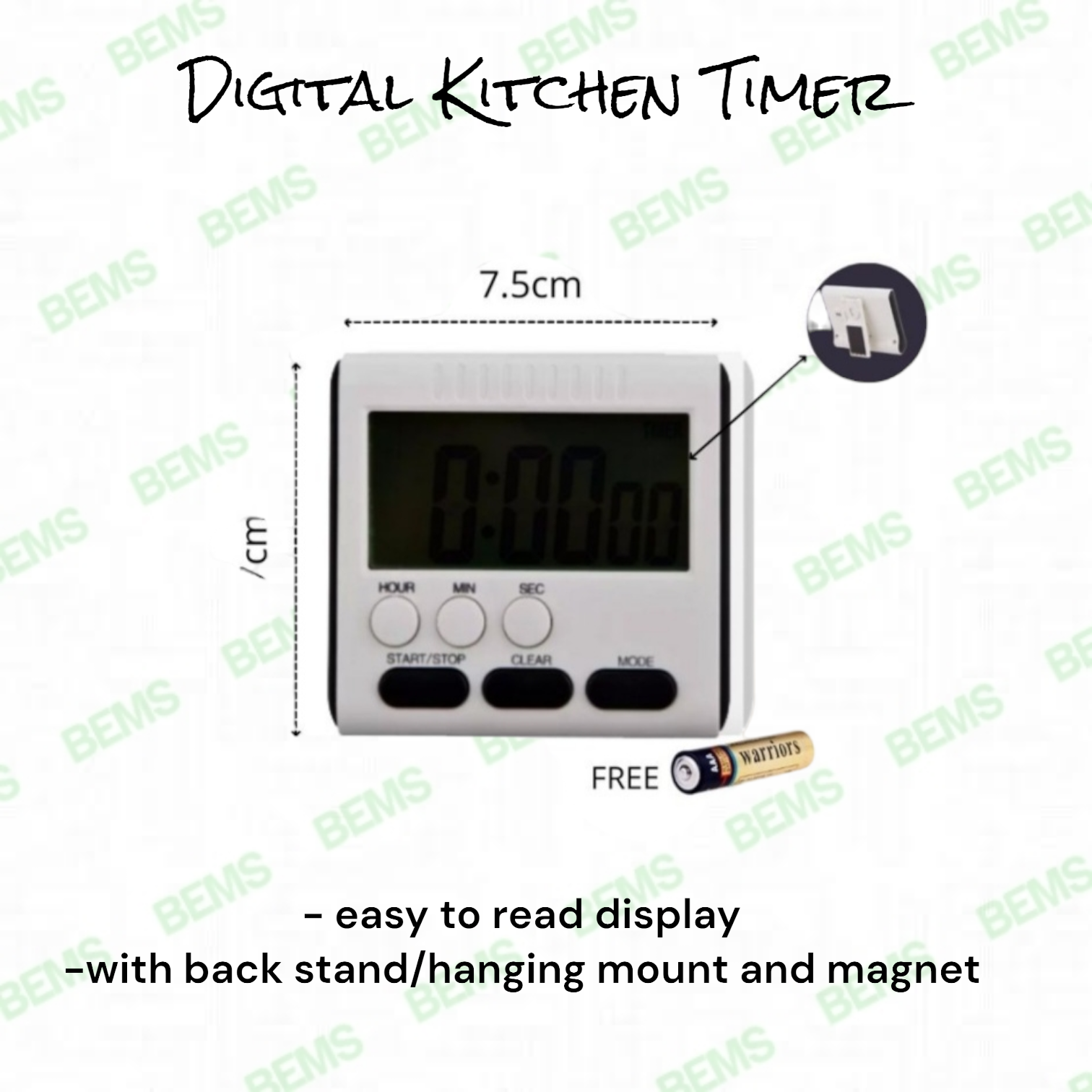 Digital Kitchen Timer with alarm sound | Lazada PH