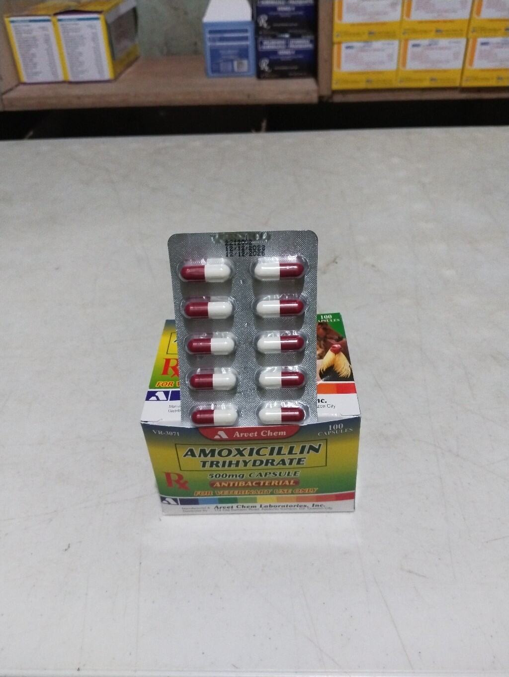 10 Capsule Amoxicillin Trihydrate 500mg/ Animal use only | Lazada PH