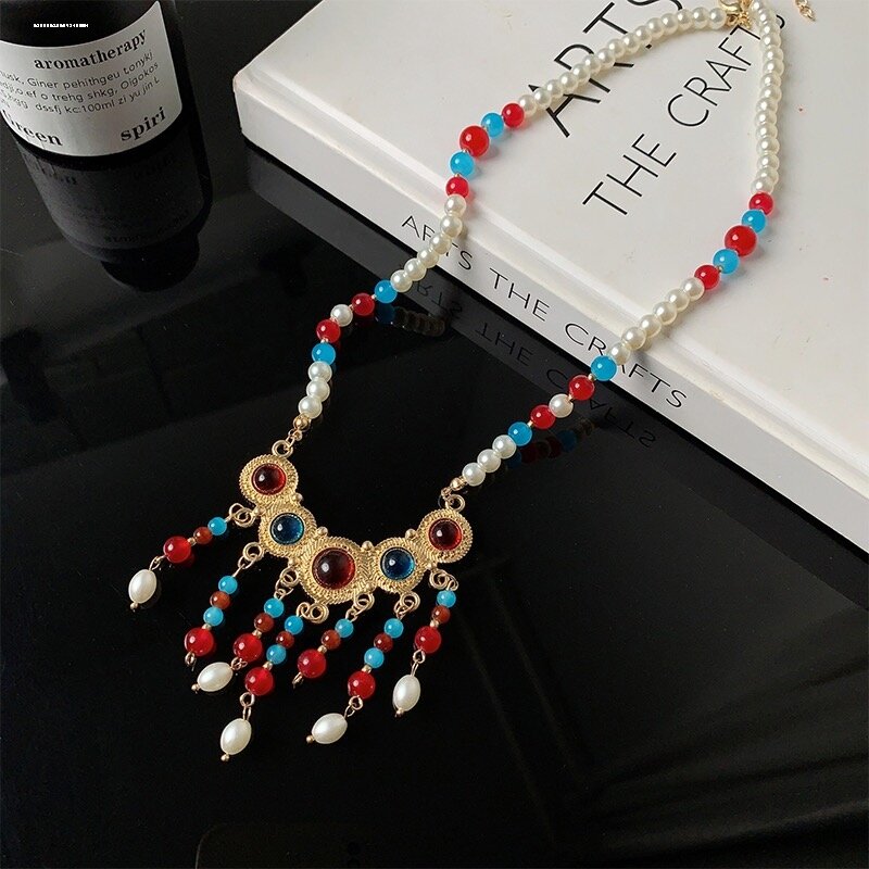 Fresh And Beautiful Pearl Pendant Necklace for Women Hanfu Yinfu Soft ...