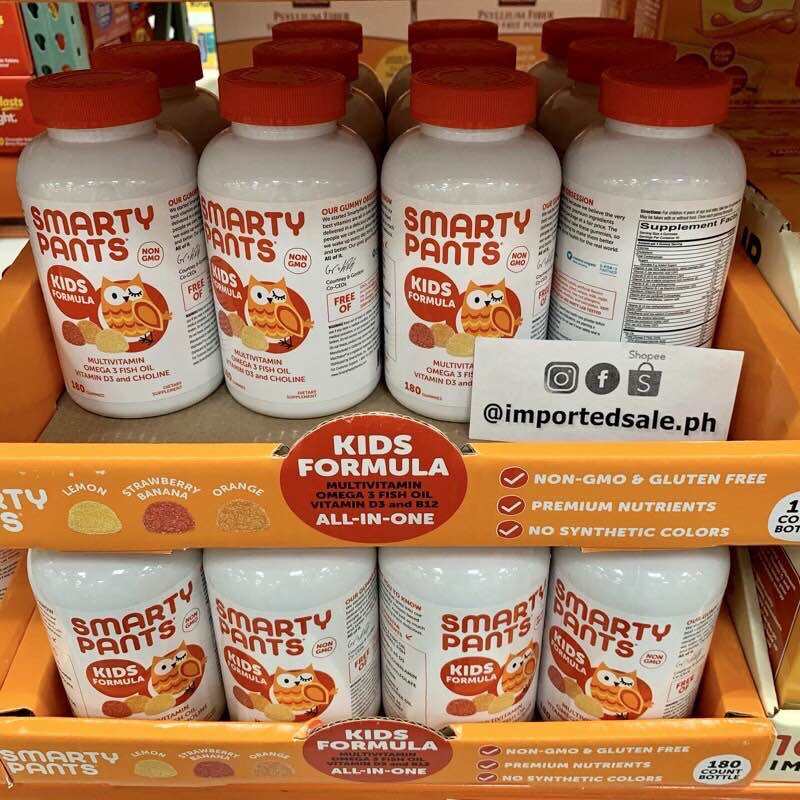 SmartyPants Kids Complete Multivitamins 180 Gummies Vitamins Smarty ...