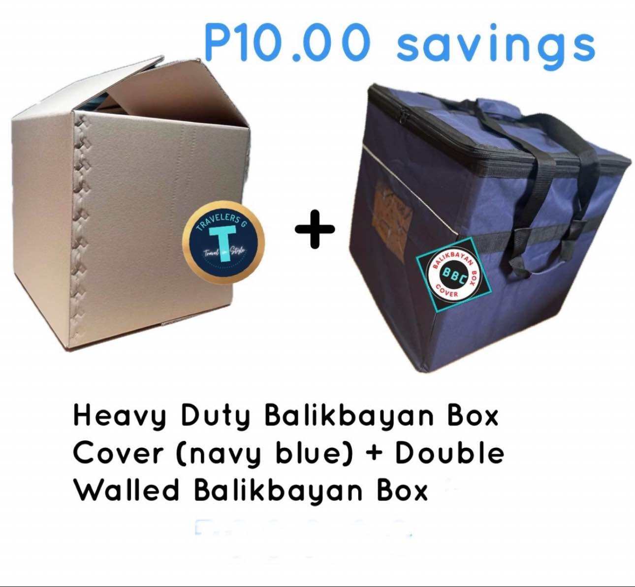 Heavy Duty Navy Blue Balikbayan Box Cover Plus Double Walled Balikbayan ...