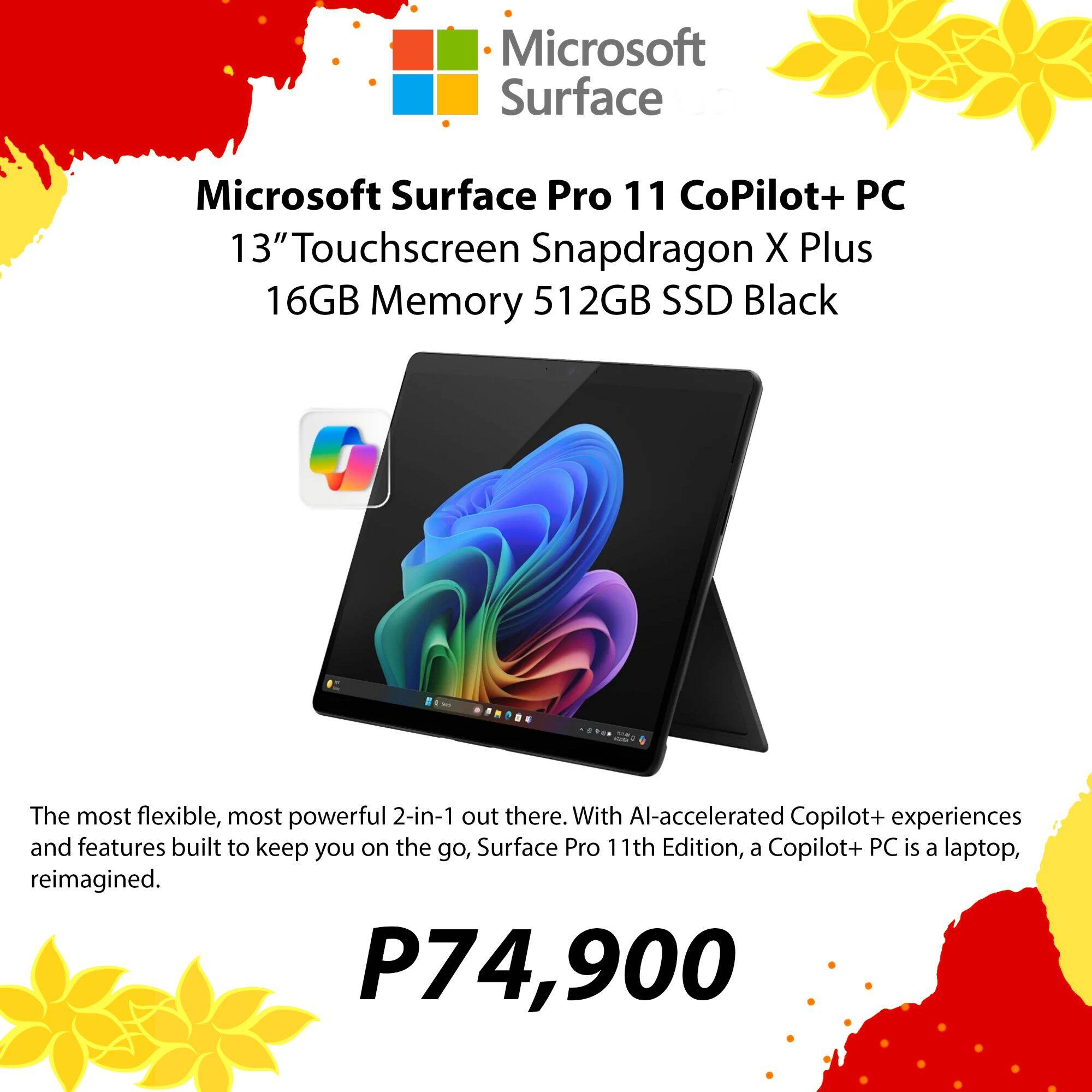 Microsoft Surface Pro 11 Plus Elite OLED Black / Platinum / Dune ...