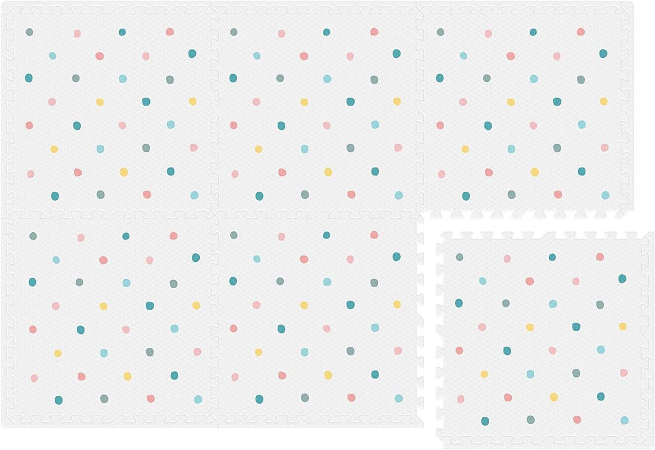 XL GEO MAT IN WHITE WITH POLKA DOTS | Lazada PH