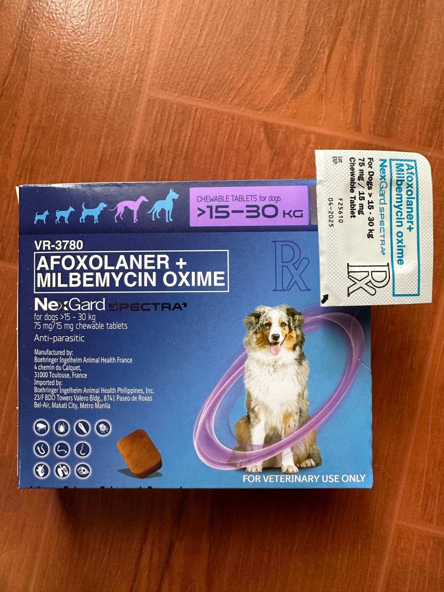 Nexgard Spectra Tablet 15-30kg ( 1 Tablet w/ STICKER ) | Lazada PH