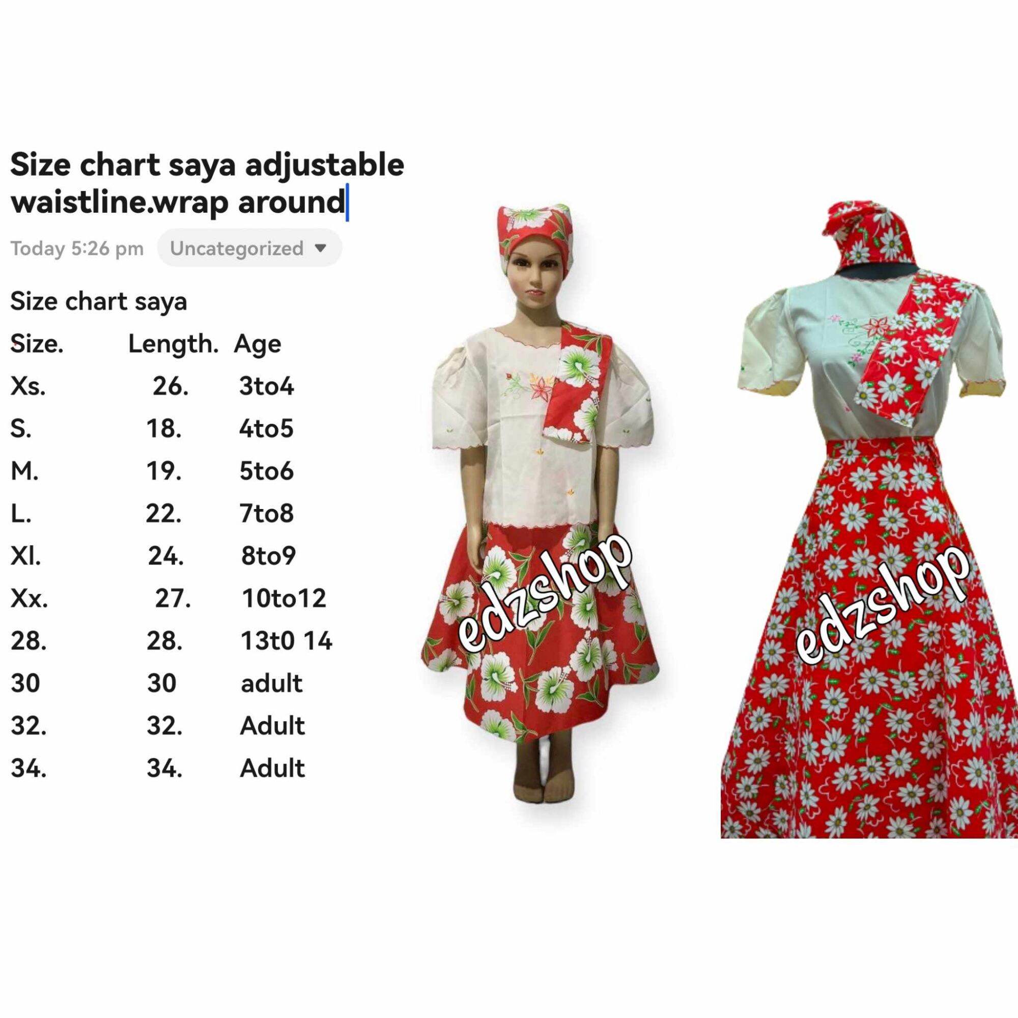 filipiniana baro at saya set costume | Lazada PH