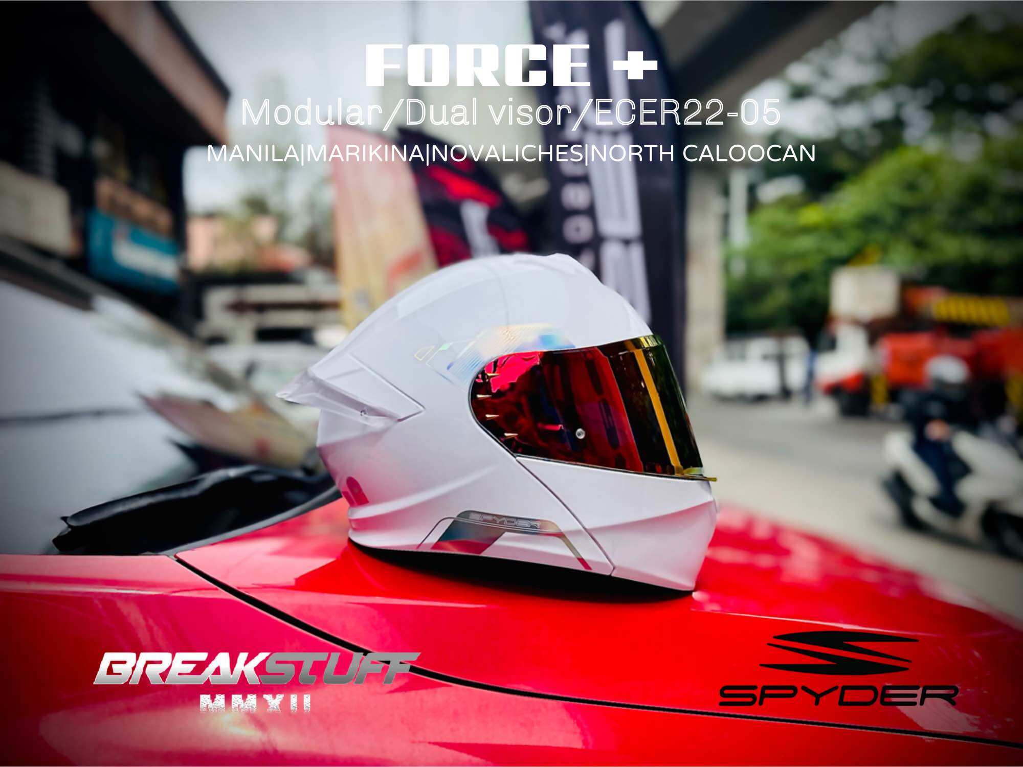 Spyder Force+ Modular dual visor helmet with free lens | Lazada PH