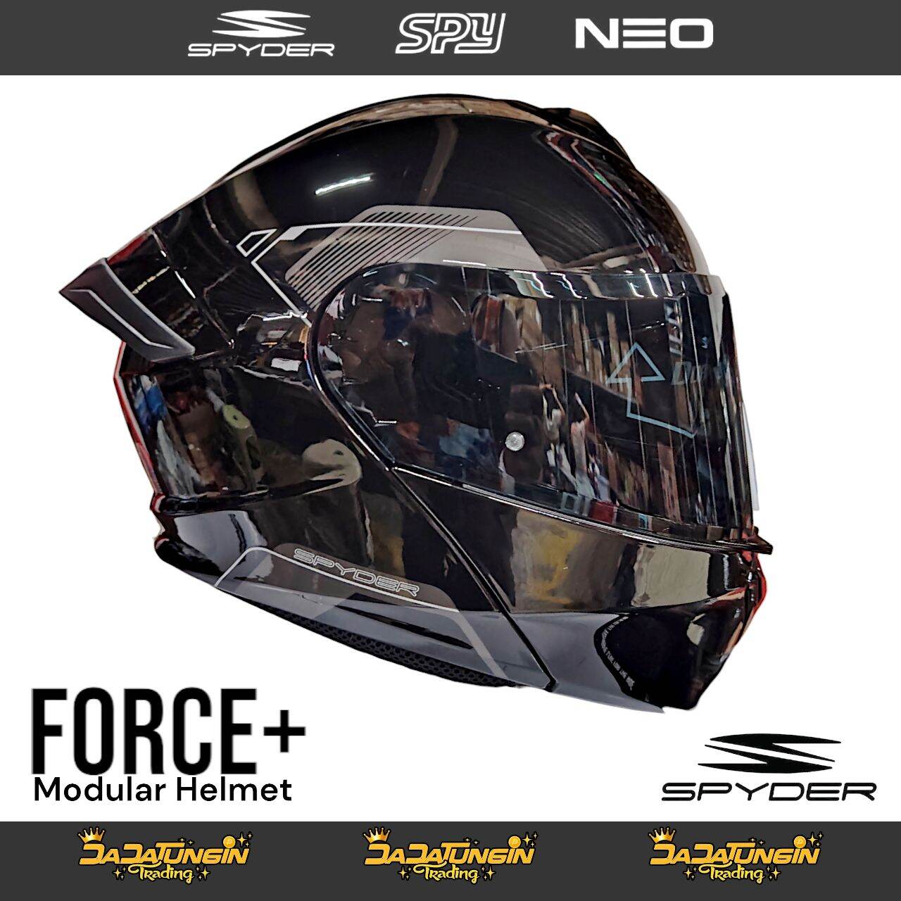 SPYDER FORCE+ Modular Dual Visor Helmet | Lazada PH