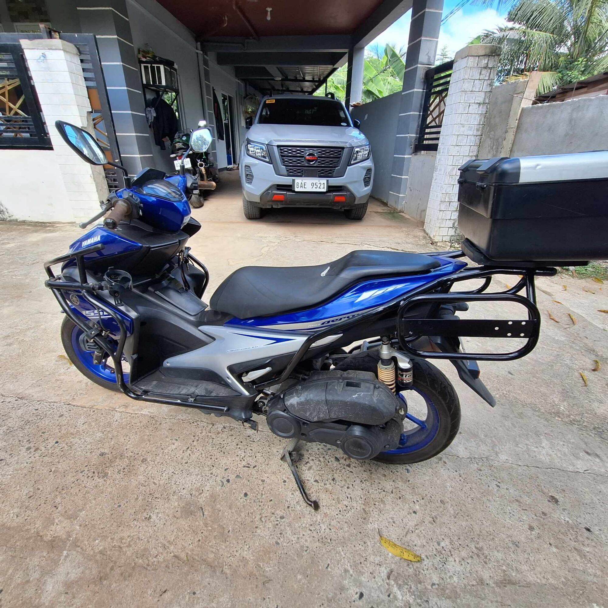 YAMAHA AEROX 155 V1 & AEROX V2 - TOP BOX BRAKET WITH SIDE PANNIER ...