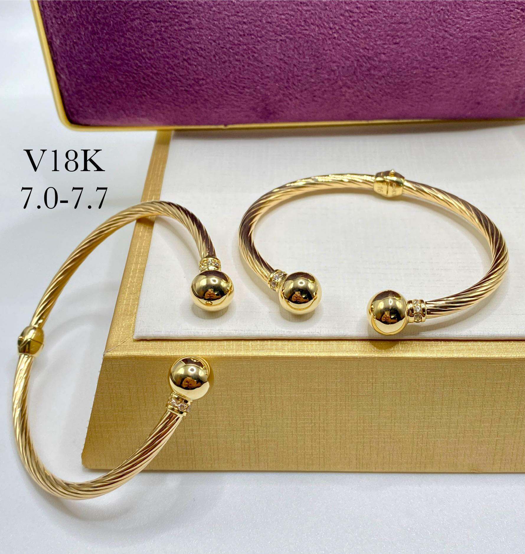 PAWNABLE 18K SAUDI GOLD CHARIOL BANGLE | Lazada PH