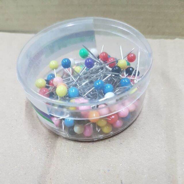 Pins in Round Plastic Case(100 pcs) | Lazada PH