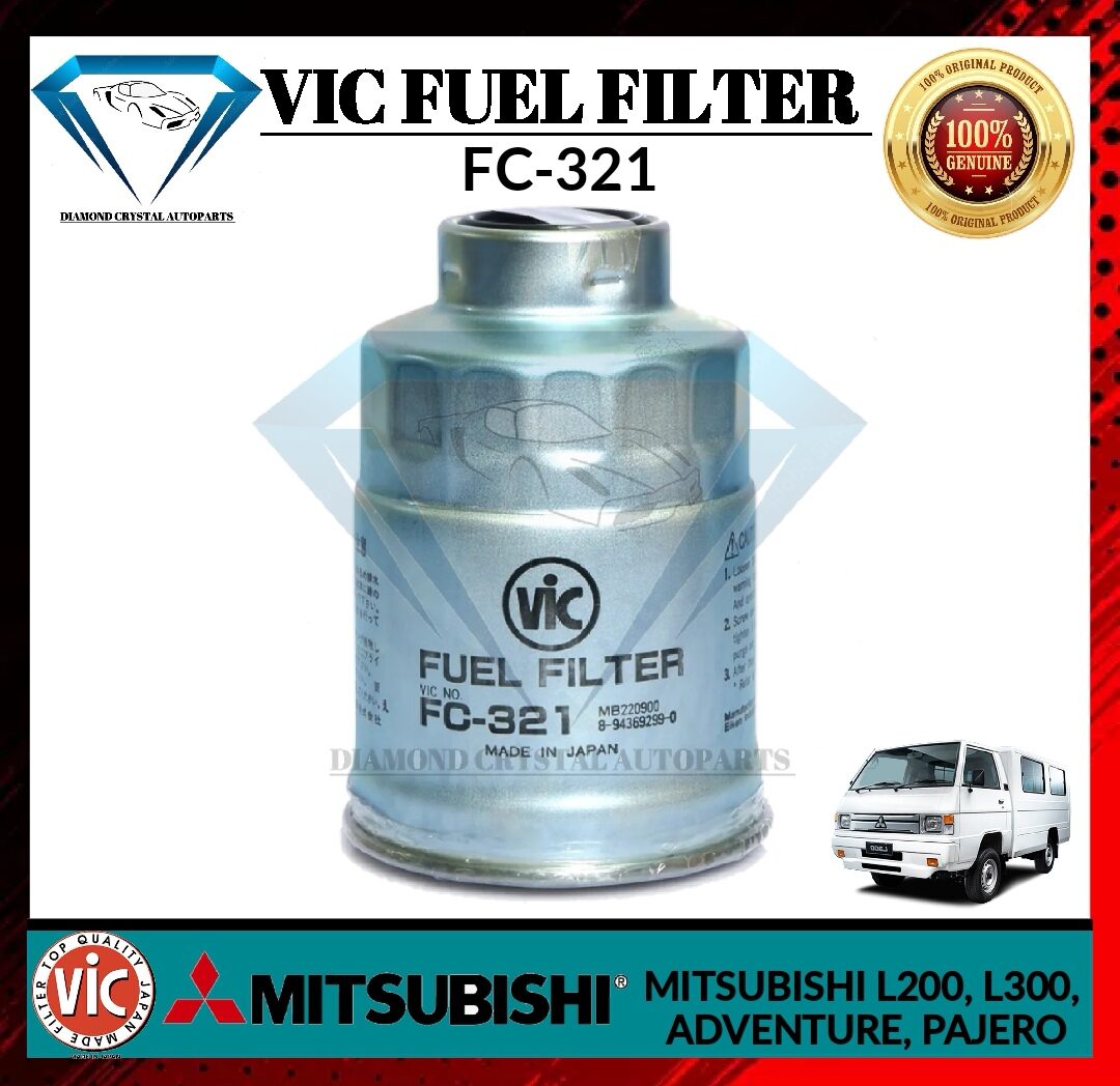 VIC FUEL FILTER FC-321 MITSUBISHI L200, L300, ADVENTURE, PAJERO, SPACE ...