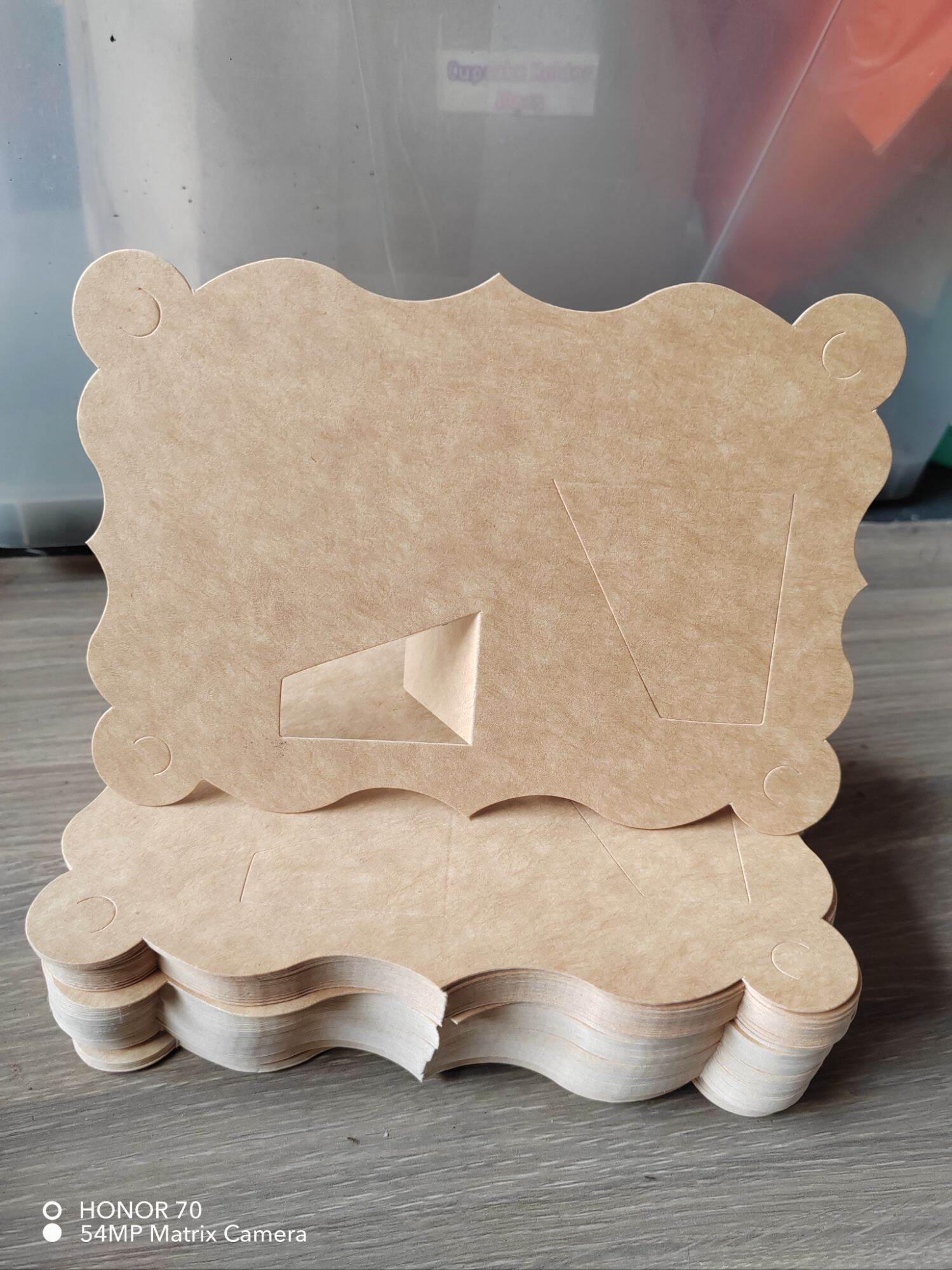 100pcs 4r Rustic Thick Photo Standee Frame Photobooth Photography Brown ...