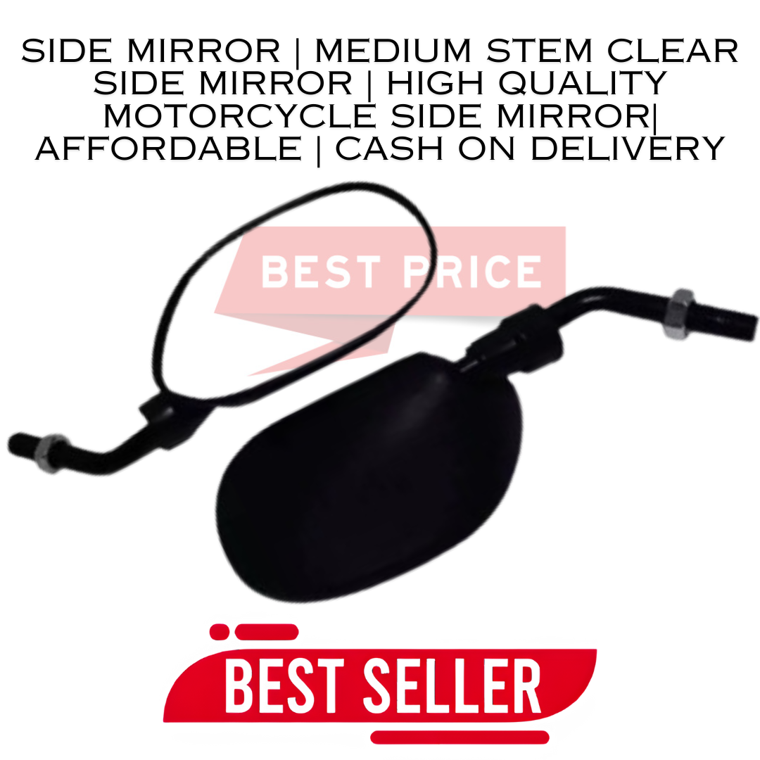 HONDA CLICK 125i SIDE MIRROR | MEDIUM STEM CLEAR SIDE MIRROR | HIGH ...