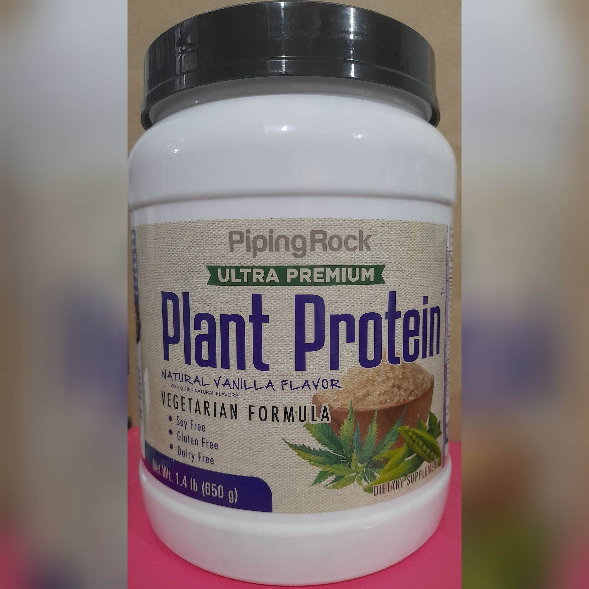 Plant Protein Powder Natural Vanilla 650grams with Pea Protein Isolate ...